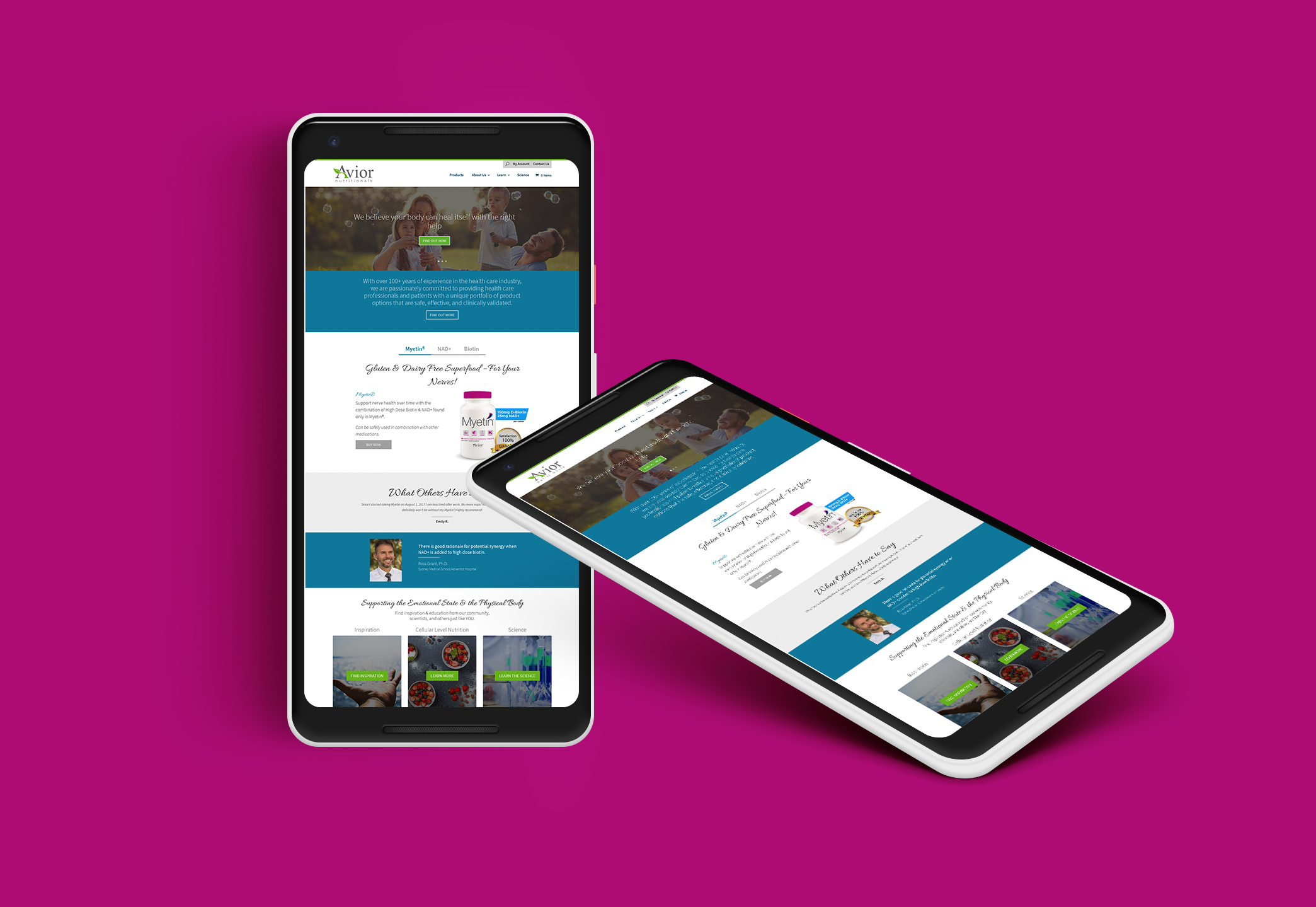 Avior Nutritionals User Experience Design & E-commerce - Sevenality | A ...